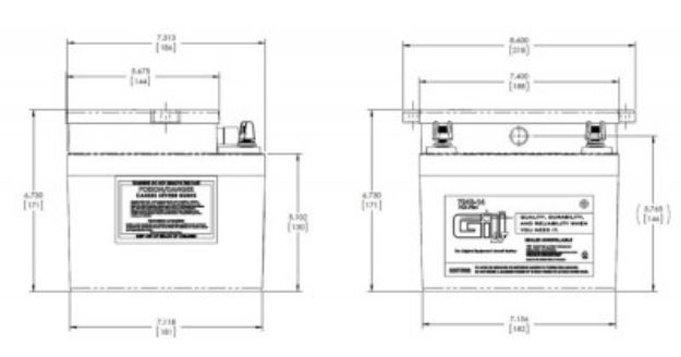 7243-14 | SEALED ACID BATTERY 24V 14A Gill Battery - Air Power Inc