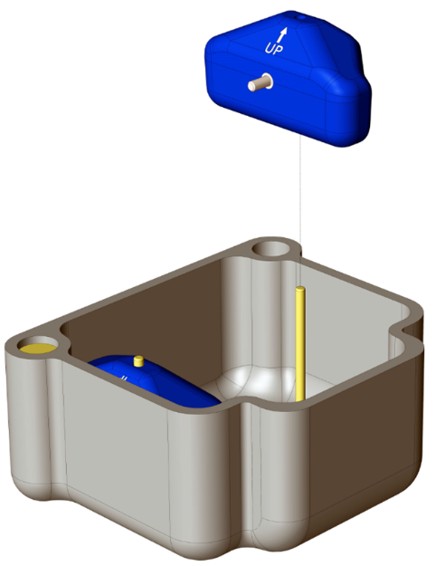 MS80-430 Rotax®/Bing Blue Epoxy Float Set of Two
